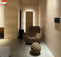 China Modern Material Beige Travertine with Good Polished Natural Stone For Wall Cladding Tiles for sale