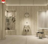 China Modern Material Beige Travertine with Good Polished Natural Stone For Wall Cladding Tiles for sale