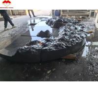 China Modern Design Style Shanxi Black Granite Blocks 18mm Thick Absolute Black Granite Slab for sale