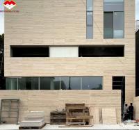 China Modern Design Stone Form Natural Stone Beige Travertine for Hotels Decoration Project for sale