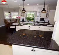 China Modern Style Elegant Black Marble Granite Slab for Villa Countertop and Outdoor Decor for sale