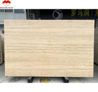 China Hotel Marble Travertine Slab Polished Dining Table Modern Natural Stone Oval Furniture for sale