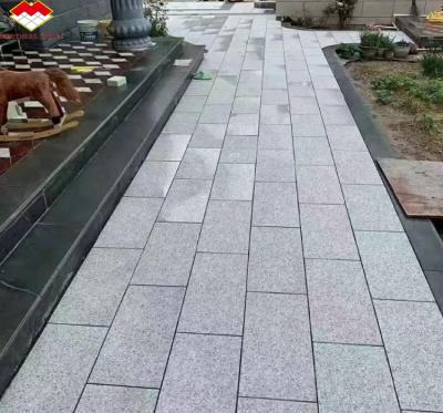 China Brothers Stone Flamed Grey Granite Slab Paving Tiles for Honed Natural Stone Driveway for sale