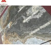 China Polished Translucent Onyx Stone Modern Design for Natural Backlit Jade Ink Marble Big Slab for sale
