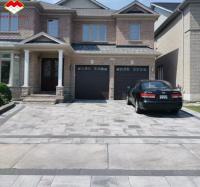 China Brothers Stone Flamed Grey Granite Slab Paving Tiles for Honed Natural Stone Driveway for sale