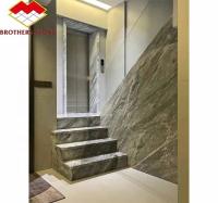 China Calcite Marble Stone Luxury Polished Borders for Living Room Wall Backsplash Floorings for sale