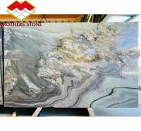 China Polished Purple Marble Stone Big Slab Dining Table Top for Modern Bedroom Hall Design for sale