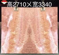 China Modern Design Polished Marble Bookmatch Tile Custom Backlit Red Dragon Jade Onyx Wall for sale