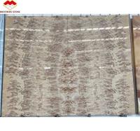 China Modern Design Polished Marble Bookmatch Tile Custom Backlit Red Dragon Jade Onyx Wall for sale