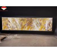 China Translucent Flexible Stone Panel Slate Sheets for Modern Hotel Villa Interior Design for sale