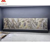 China Translucent Flexible Stone Panel Slate Sheets for Modern Hotel Villa Interior Design for sale