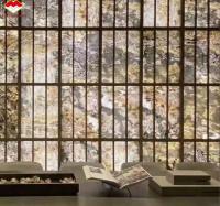 China Translucent Flexible Stone Panel Slate Sheets for Modern Hotel Villa Interior Design for sale