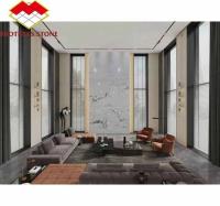 China Polished Milk White Alabaster Marble Big Slab for Living Room and Dining Table Flooring for sale