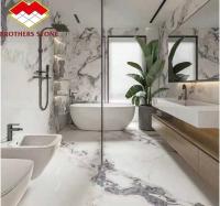 China Polished Milk White Alabaster Marble Big Slab for Living Room and Dining Table Flooring for sale