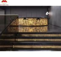 China Hotel Interior Graphic Design Natural Flexible Stone Veneer Panel Wall Cladding Tile for sale