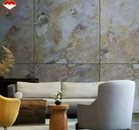 China Hotel Interior Graphic Design Natural Flexible Stone Veneer Panel Wall Cladding Tile for sale