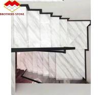 China Natural Stone Stairs in Modern European Style with Cut-to-Size Big Slab Polished Tiles for sale