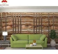 China Polished Black Sea Onyx Marble Translucent Texture for Interior Wall Panel Decoration for sale