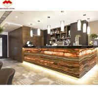 China Polished Black Sea Onyx Marble Translucent Texture for Interior Wall Panel Decoration for sale