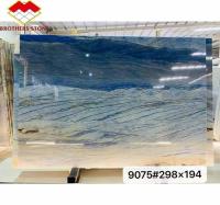 China Directly Sell Honed Azul Imperial Slab Blue Sky Quartzite Grand Skylight Marble Tile for sale