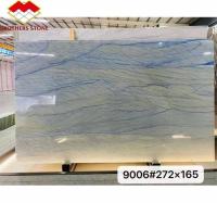 China Directly Sell Honed Azul Imperial Slab Blue Sky Quartzite Grand Skylight Marble Tile for sale