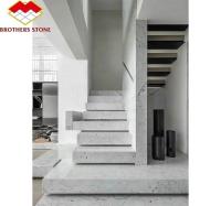 China Modern Polished White Marble Stairs Tiles Cut-to-Size Natural Stone for Interior Design for sale