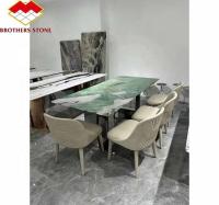 China Natural Stone Brazil Marble Backlit Sodalite Green Quartzite for Bedroom Design Ideas for sale