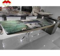 China Natural Stone Brazil Marble Backlit Sodalite Green Quartzite for Bedroom Design Ideas for sale