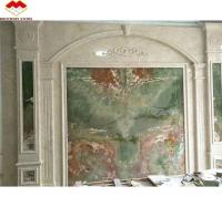 China Green Onyx Marble Backlit Panel for Modern Graphic Design and Wall Decoration Purpose for sale
