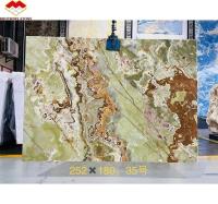 China Green Onyx Marble Backlit Panel for Modern Graphic Design and Wall Decoration Purpose for sale