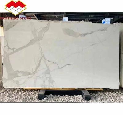 China Home Decor Modern Fish Belly White Marble Stone Slabs for Living Room and Floor Tiles for sale
