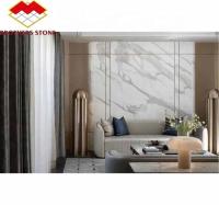 China Home Decor Modern Fish Belly White Marble Stone Slabs for Living Room and Floor Tiles for sale
