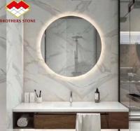 China Home Decor Modern Fish Belly White Marble Stone Slabs for Living Room and Floor Tiles for sale