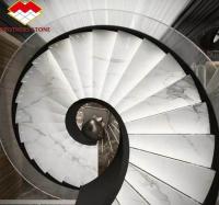 China Interior Graphic Design Artificial Stone Steps Tiles for Modern Sintered Staircase for sale