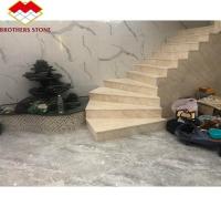China Interior Graphic Design Artificial Stone Steps Tiles for Modern Sintered Staircase for sale