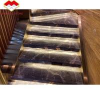 China Interior Graphic Design Artificial Stone Steps Tiles for Modern Sintered Staircase for sale