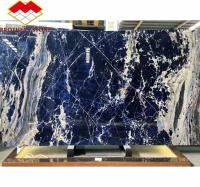 China Modern Blue Stone Polished Cloisonne Marble Tile for Dining Room and Living Space for sale