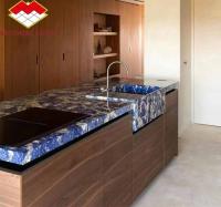 China Modern Blue Stone Polished Cloisonne Marble Tile for Dining Room and Living Space for sale