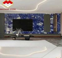 China Modern Blue Stone Polished Cloisonne Marble Tile for Dining Room and Living Space for sale