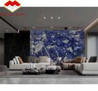 China Modern Blue Stone Polished Cloisonne Marble Tile for Dining Room and Living Space for sale