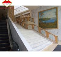 China Indoor Natural Marble Spiral Stairs with Polished Cut-to-Size Treads and Modern Style for sale