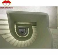 China Foshan Custom Modern Honed Marble Big Slab Cut-to-Size Stairs for Home Interior Design for sale