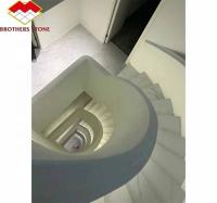 China Foshan Custom Modern Honed Marble Big Slab Cut-to-Size Stairs for Home Interior Design for sale