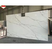 China Big Slab White Nano Marble Stone The Optimal Selection for Modern Design Countertop for sale