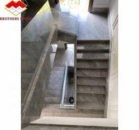 China Natural Stone Big Slab Cut-to-Size Honed Stone Slab Modern Marble Stairs for Indoor Villa for sale