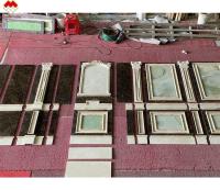 China Polished Cream Beige Green Onyx Marble Wall Cladding Modern Design for Villa Background for sale