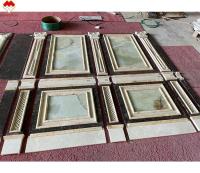 China Polished Cream Beige Green Onyx Marble Wall Cladding Modern Design for Villa Background for sale