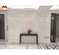 China White Thassos Marble Big Slab Polished Stone Wall Panel Tile for Modern Hotel Design for sale