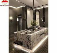 China Interior Wall Cut-to-Size Glazed Snow Mountain Silver Fox Marble Stone in Polished Finish for sale