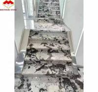 China Interior Wall Cut-to-Size Glazed Snow Mountain Silver Fox Marble Stone in Polished Finish for sale